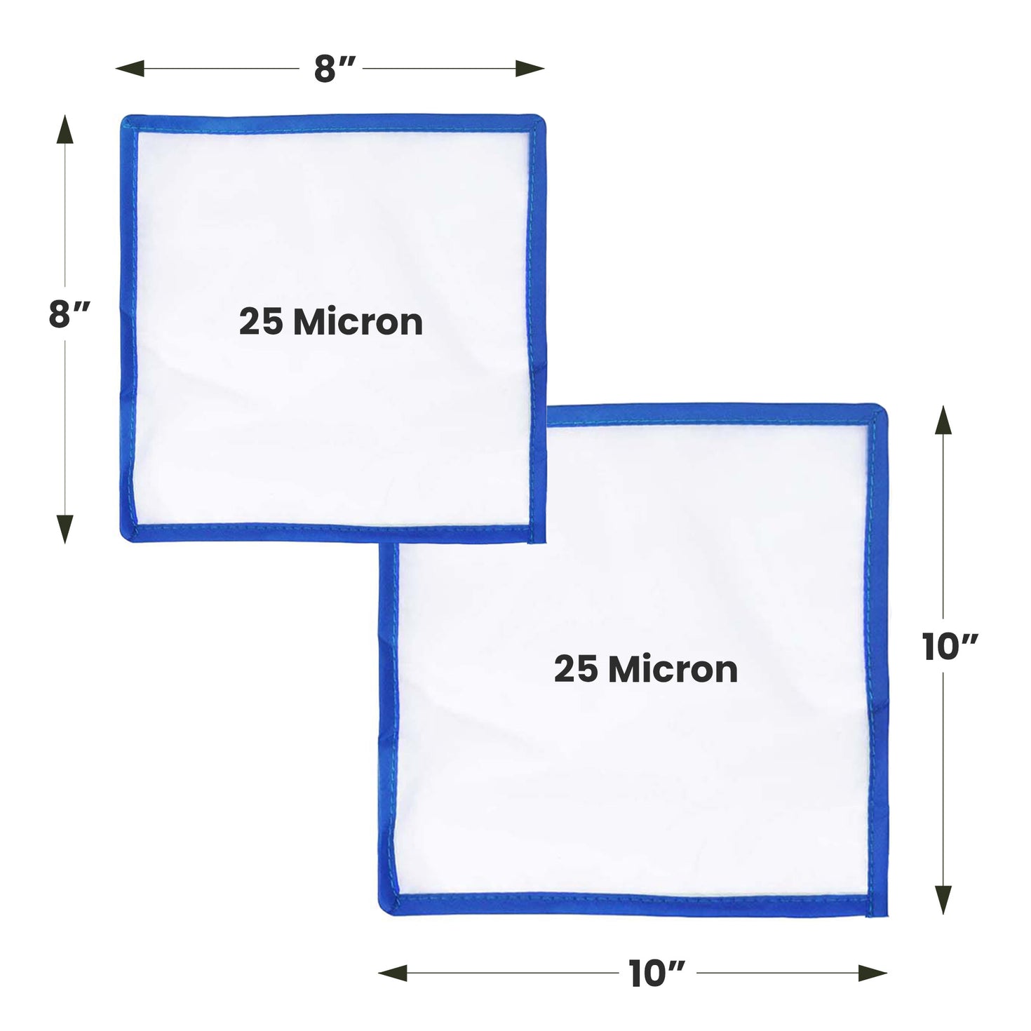 Rosineer 10 Gallon Bubble Filter Bag Set, 5 Mesh Sizes, Fabric Options