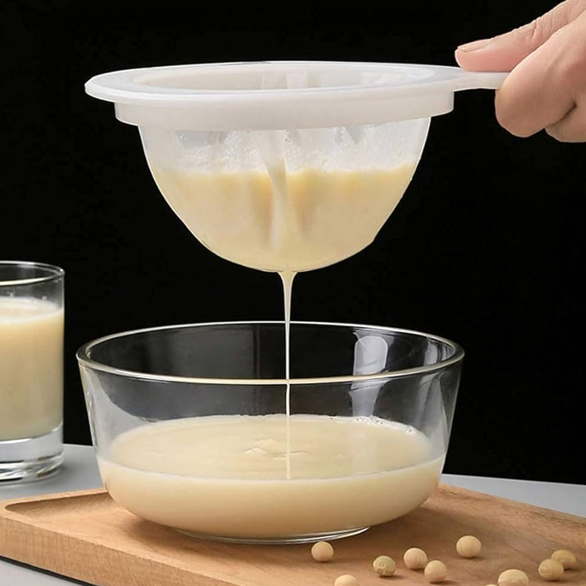 Rosineer Ultra Fine Nylon Strainer Sieve Filter with Press Tool