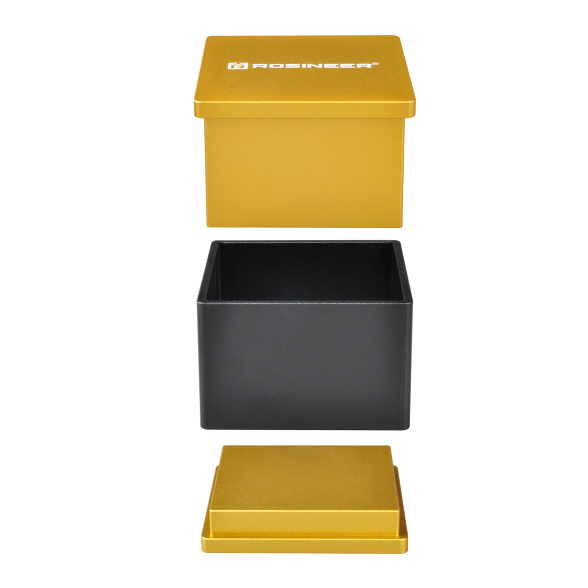Rosineer 2.5" x 2.5" Square Pre-Press Mold, Anodized Aluminum